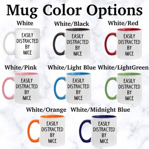 Mouse Mug, Easily Distracted by Mice, Mice Gift, Mouse Coffee Mug ...