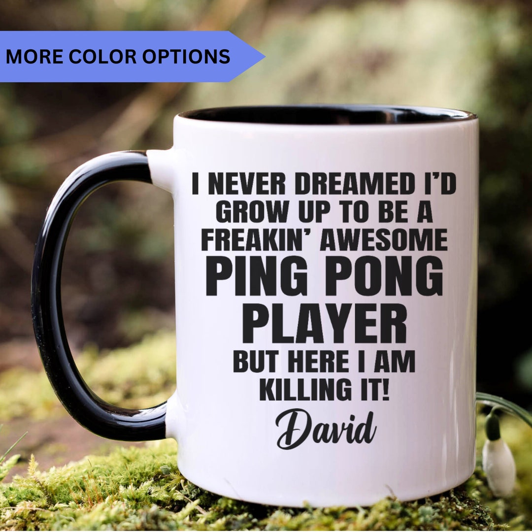 Personalized Ping Pong Mug, Ping Pong Player Gift, Ping Pong Gifts ...