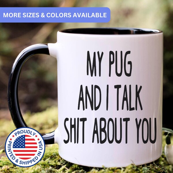 Pug Mugs - Etsy