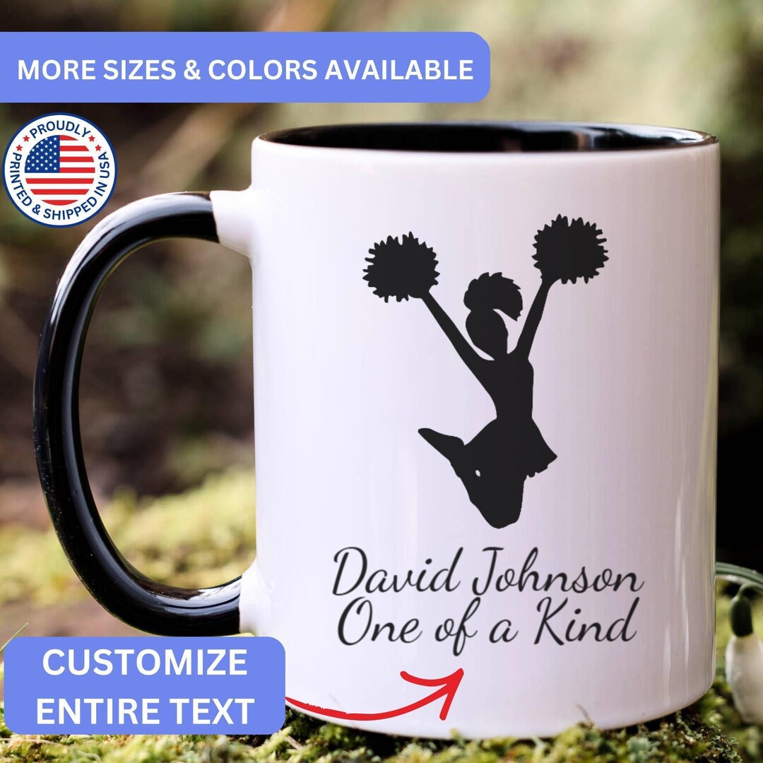 Personalized Cheerleading Mug, Custom Cheerleading Mug, Cheerleading ...