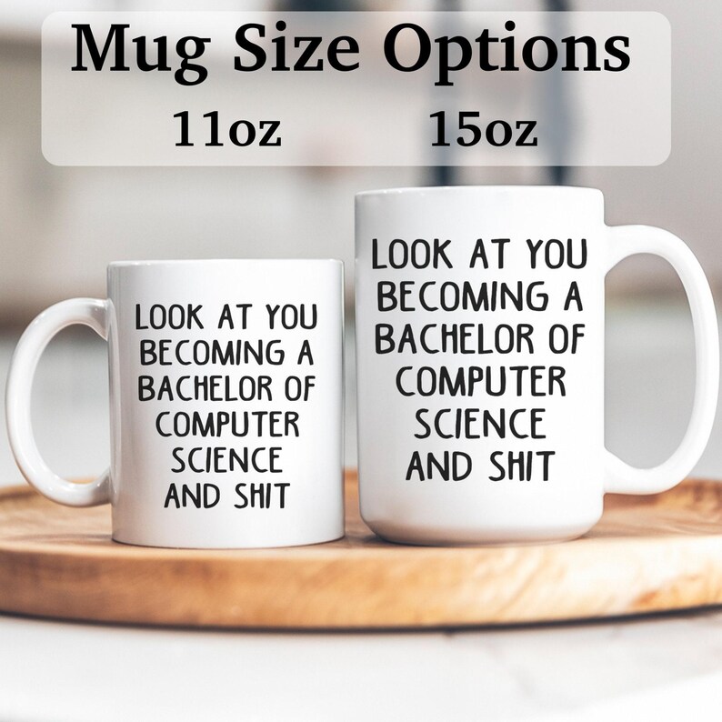 Bachelor of Computer Science Graduation Gift for Men and Women ...