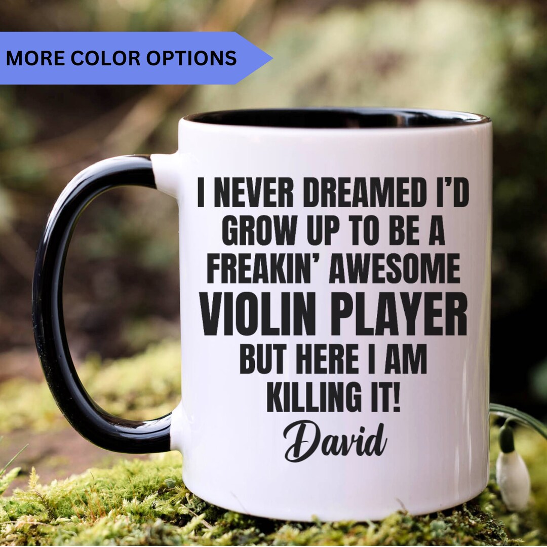 Personalized Violin Mug, Violin Player Gift, Violin Gifts, Violin Cup ...