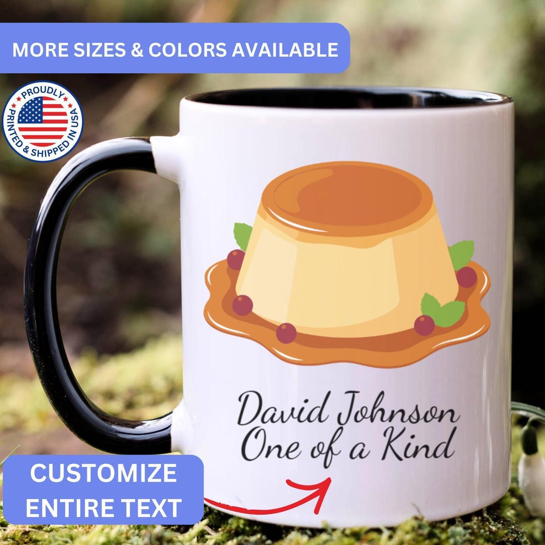 Personalized Caramel Flan Mug, Custom Caramel Flan Mug, Caramel Flan ...