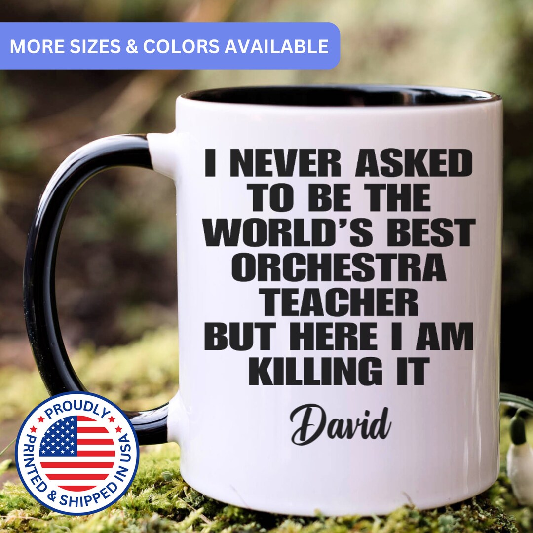 Personalized Orchestra Teacher Mug, Orchestra Teacher Gift, Orchestra ...