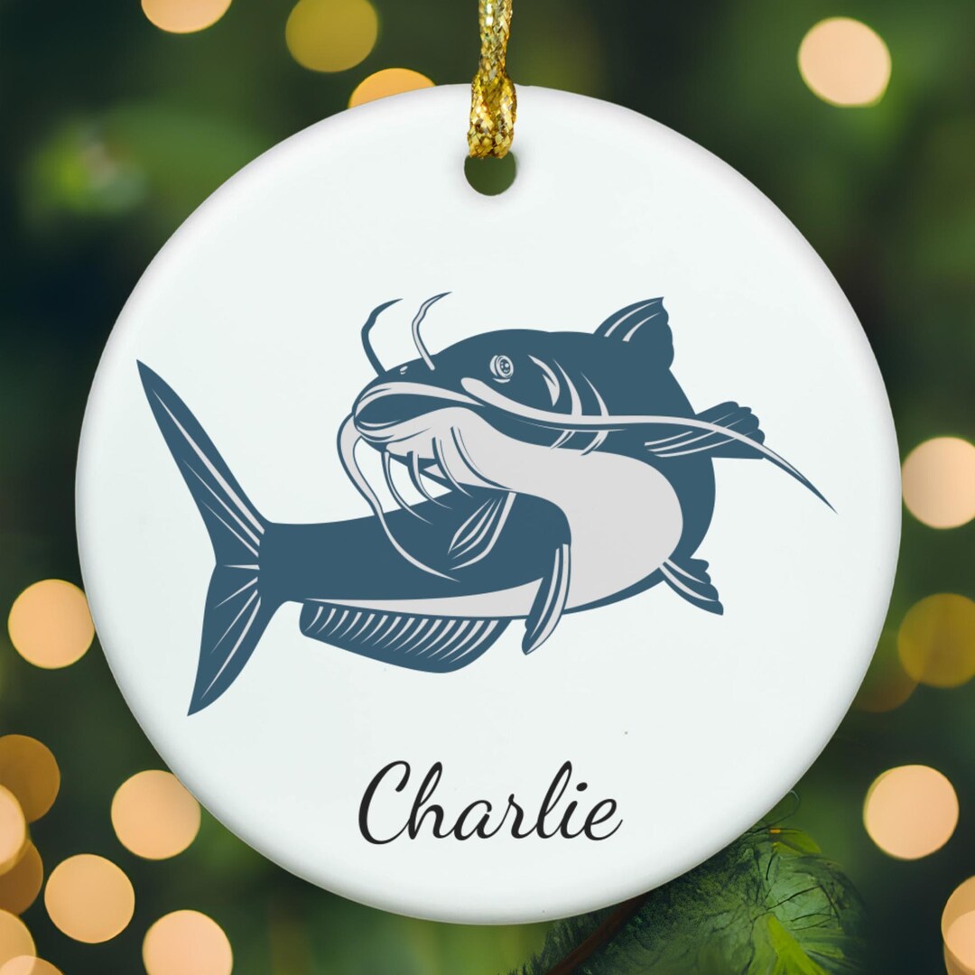 Personalized Catfish Ornament, Catfish Christmas Ornament, Catfish Xmas ...