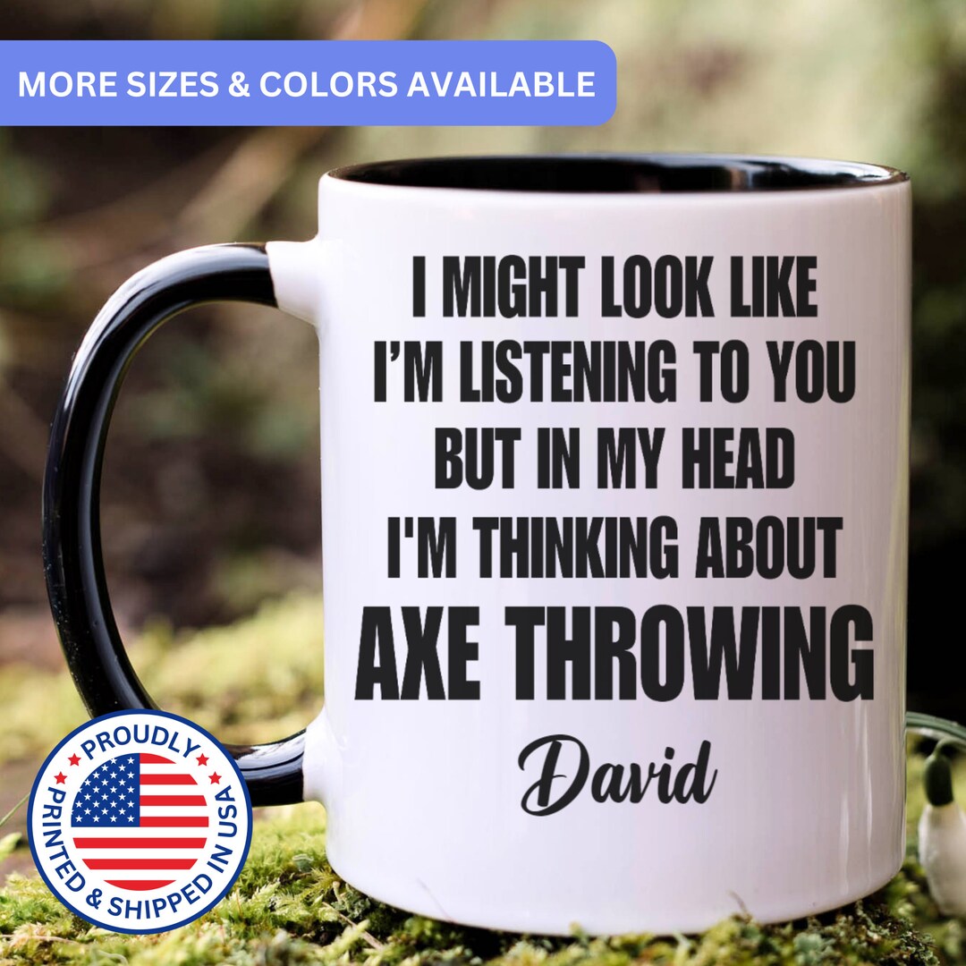 Axe Throwing Mug, Axe Throwing Gift, Axe Throwing Gifts, Axe Throwing ...