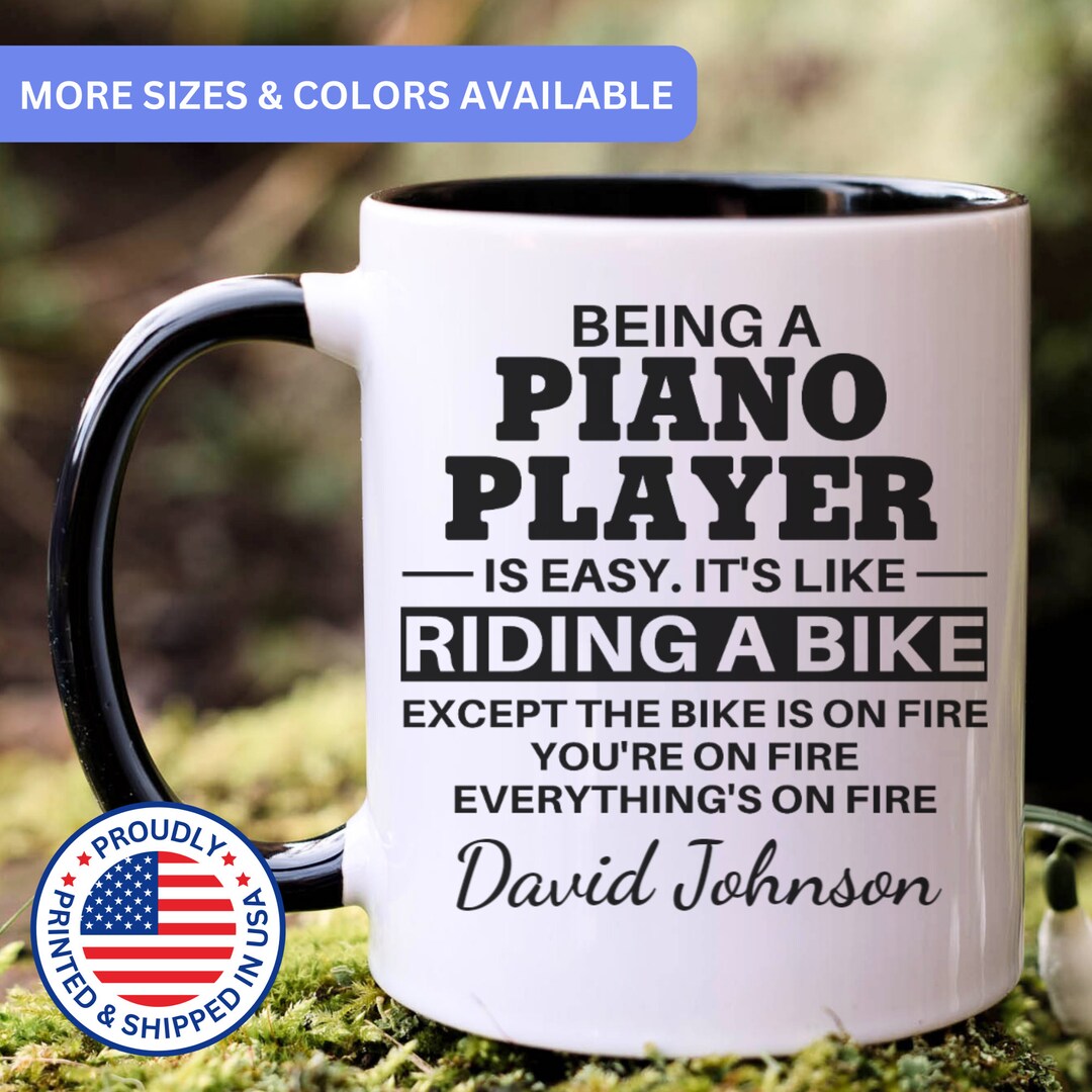 Piano Player Mug, Piano Player Gift, Piano Player Coffee Mug, Piano ...