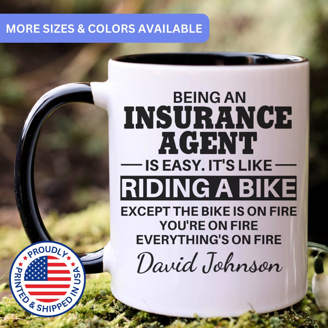 Insurance Agent Mug, Insurance Agent Gift, Insurance Agent Gifts ...