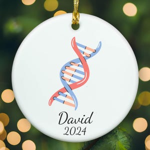 Personalized Dna Ornament, Dna Christmas Ornament, Dna Xmas Ornament ...