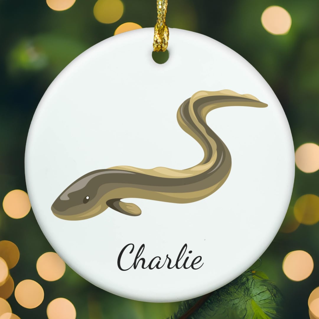 Personalized Eel Ornament, Eel Christmas Ornament, Eel Xmas Ornament ...
