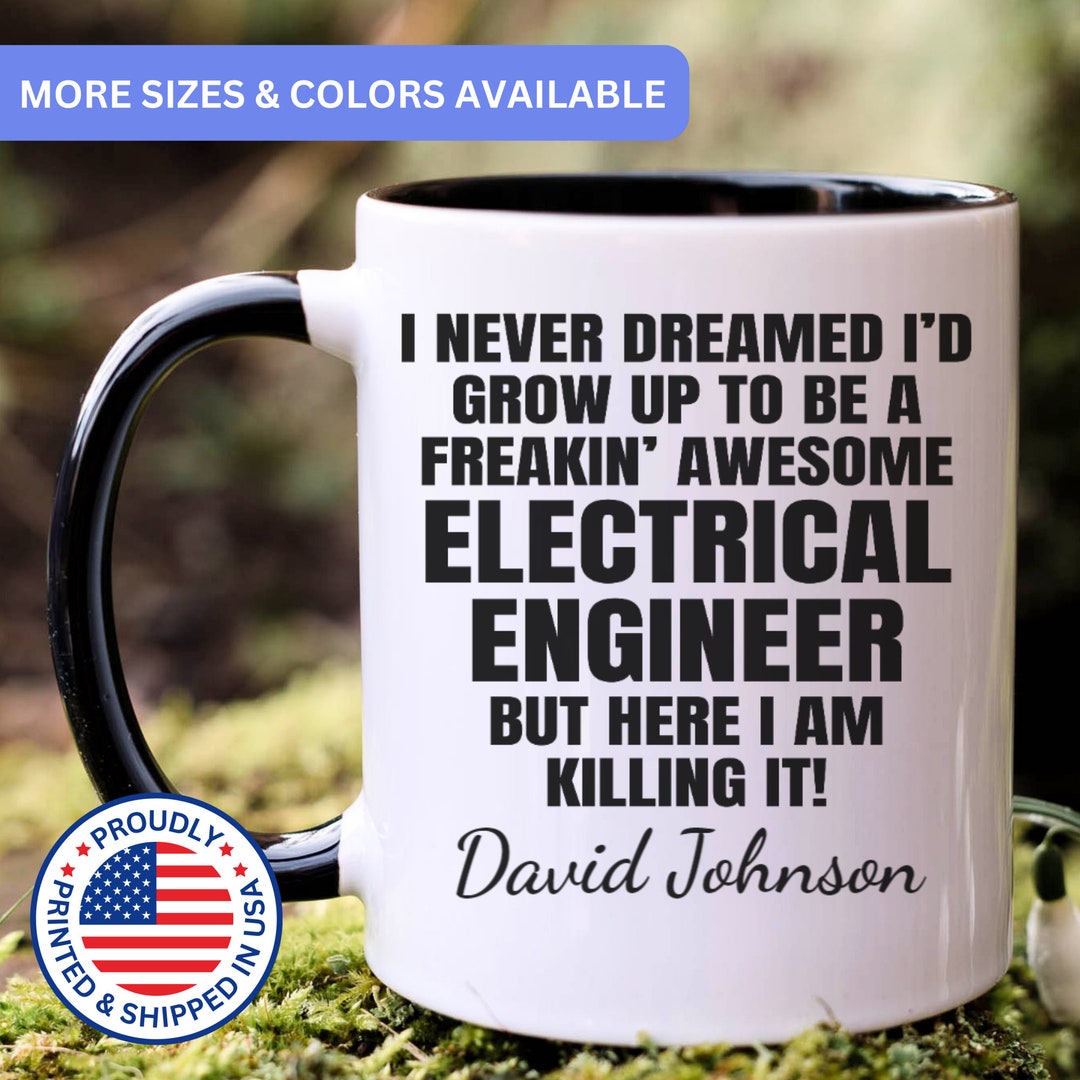 Personalized Electrical Engineer Mug, Gift for Electrical Engineer ...