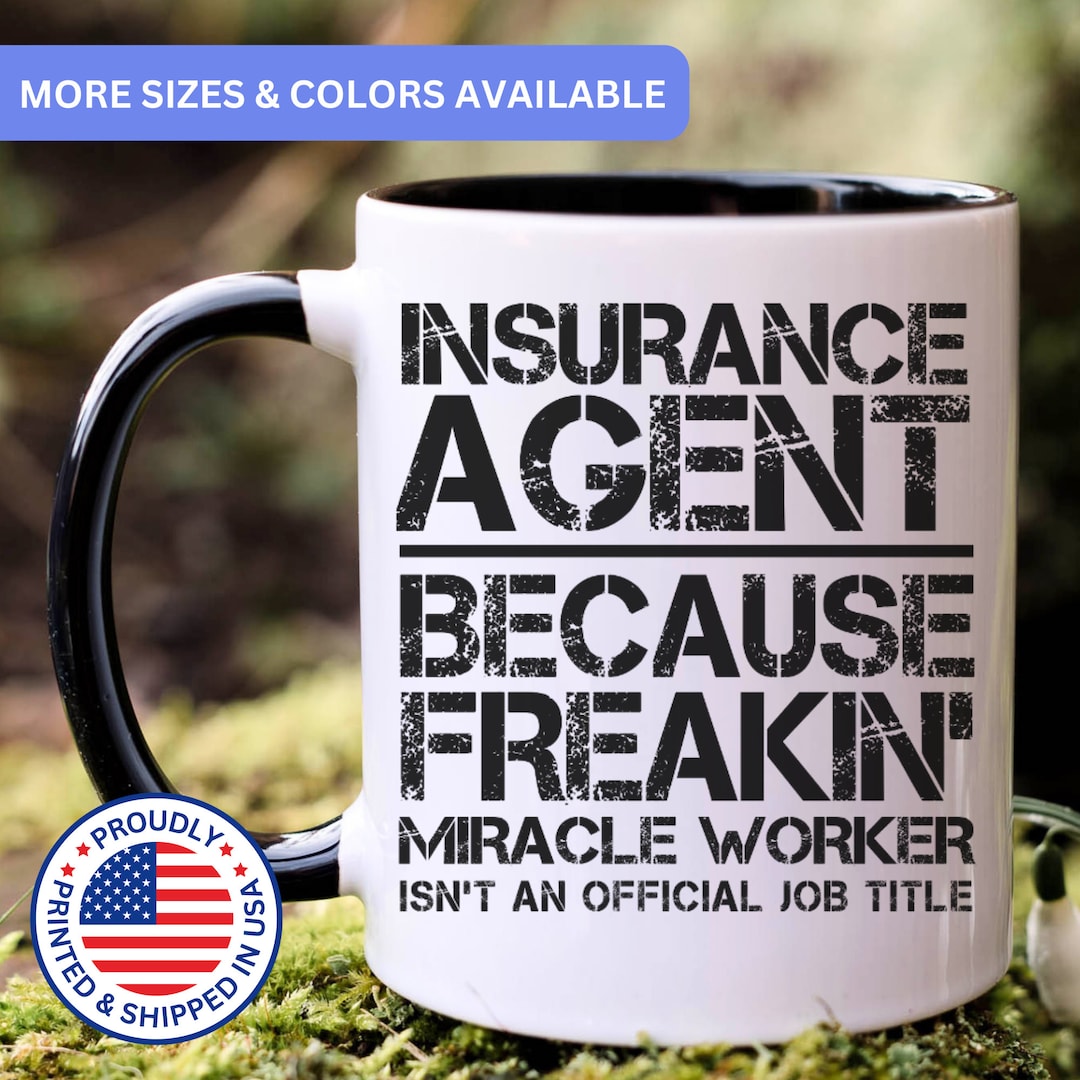 Insurance Agent Gift, Insurance Agent Mug, New Insurance Agent, Best ...