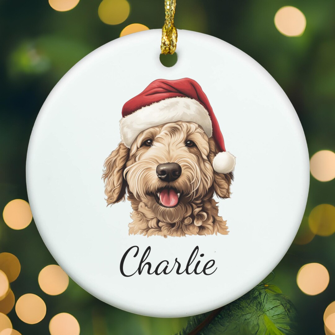 Goldendoodle Ornament, Goldendoodle Personalized Ornament, Goldendoodle ...