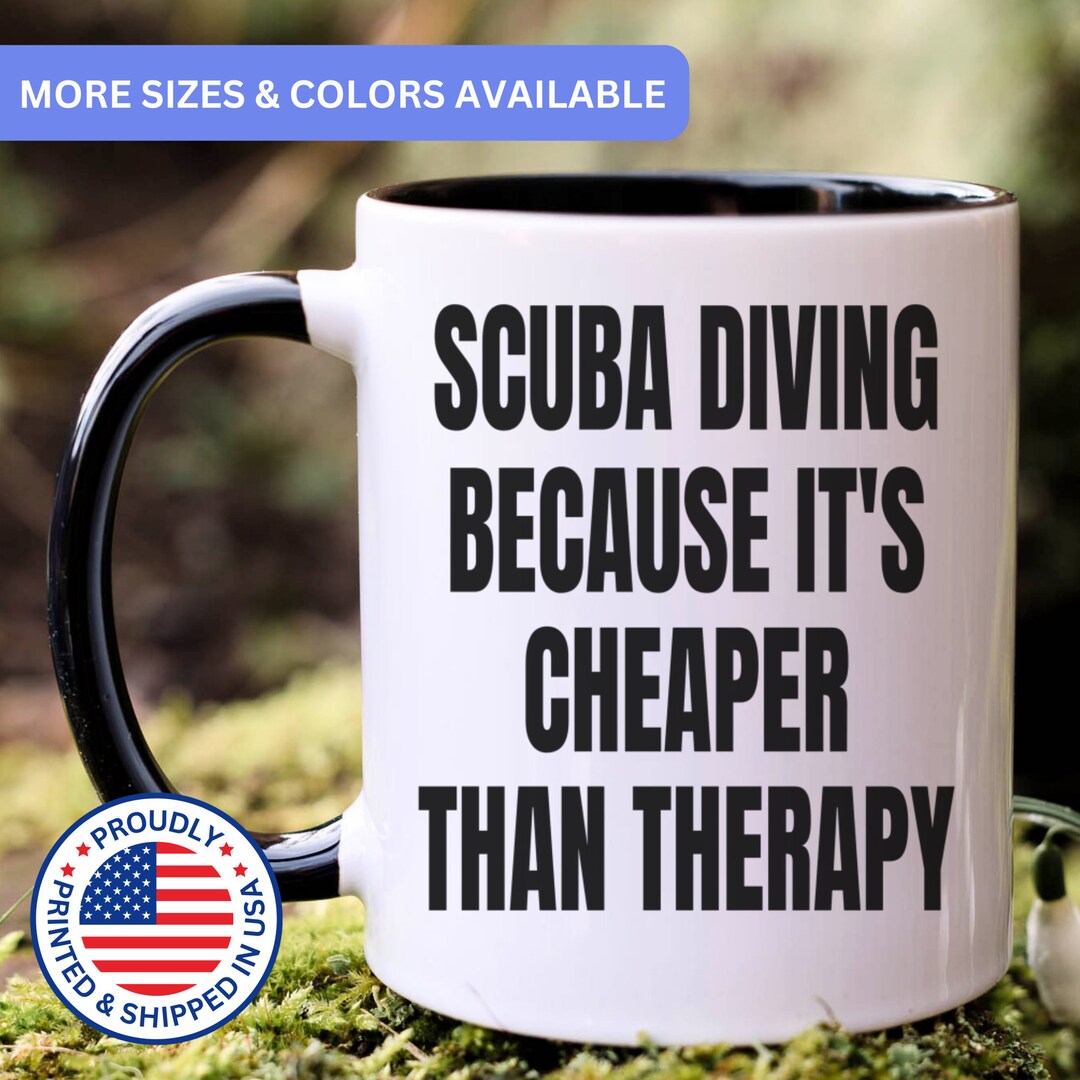 Scuba Diving Mug, Scuba Diving Gift, Scuba Diving Gifts, Scuba Diving ...