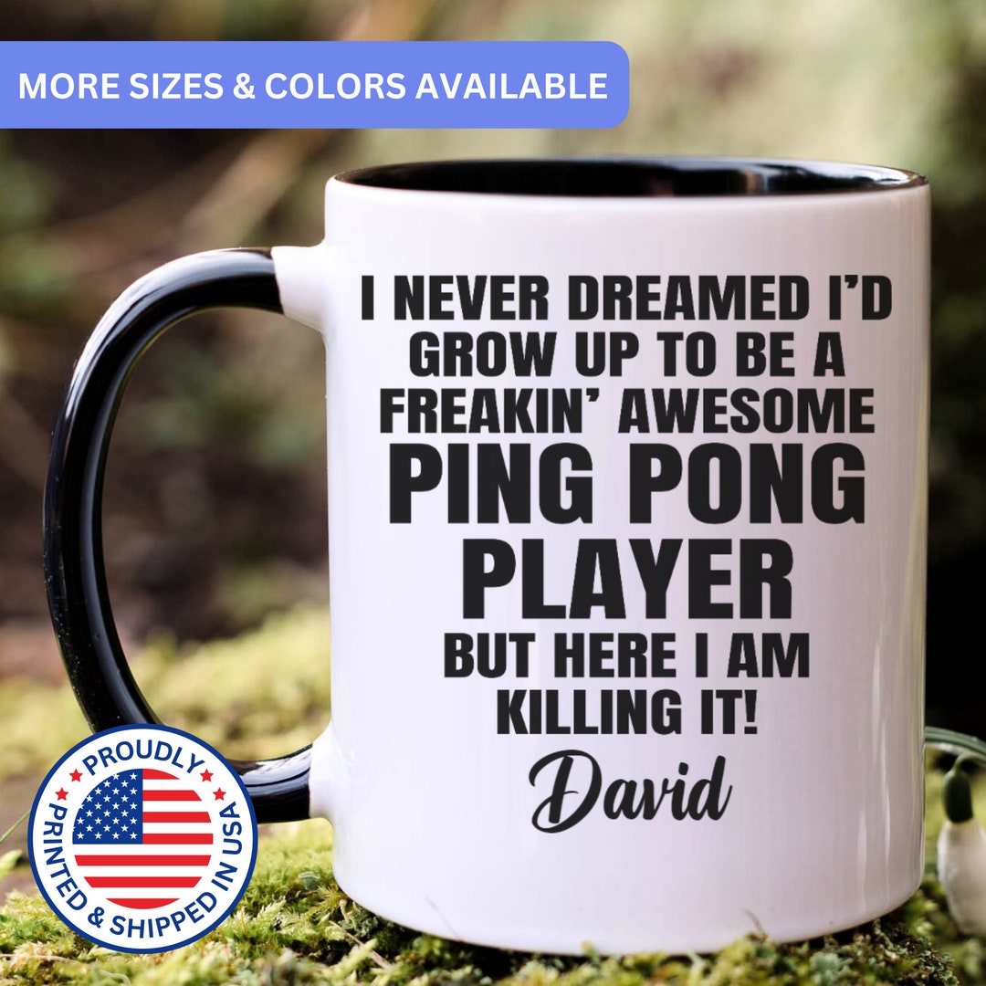 Personalized Ping Pong Mug, Ping Pong Player Gift, Ping Pong Gifts ...