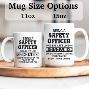 Safety Officer Mug, Safety Officer Gifts, Gift for Safety Officer Gift ...