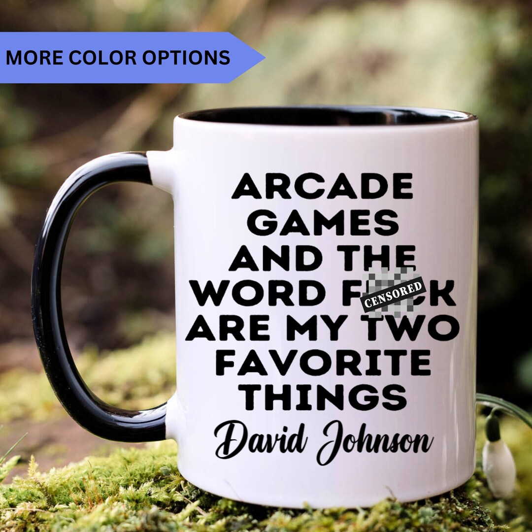 Arcade Games Mug, Arcade Games Gift for Men and Women, Arcade Games ...