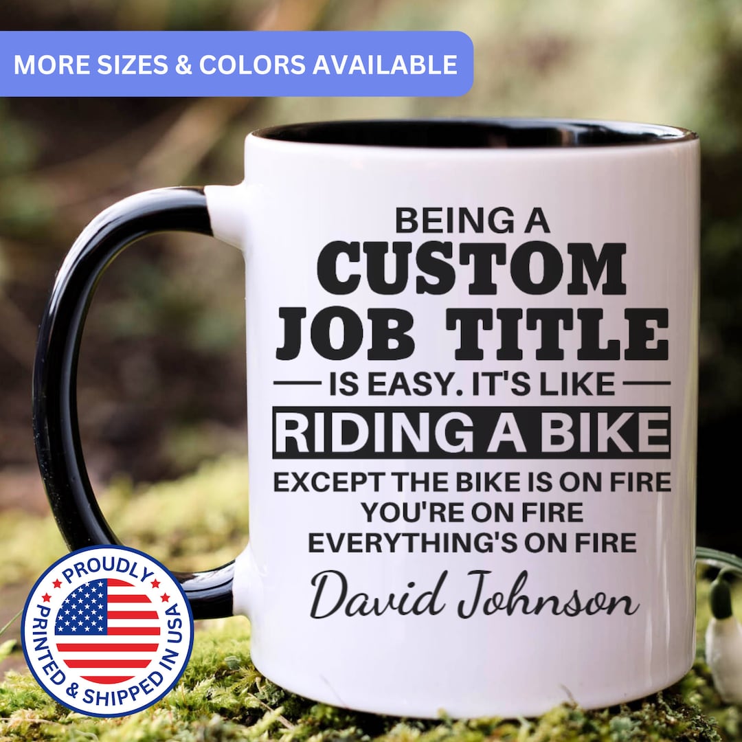 Personalized Custom Job Title Mug, Coworker Gift, Office Humor Mug ...