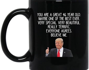 46th Birthday Gift 46 Years Old Funny 46th Birthday Mug 46 - Etsy