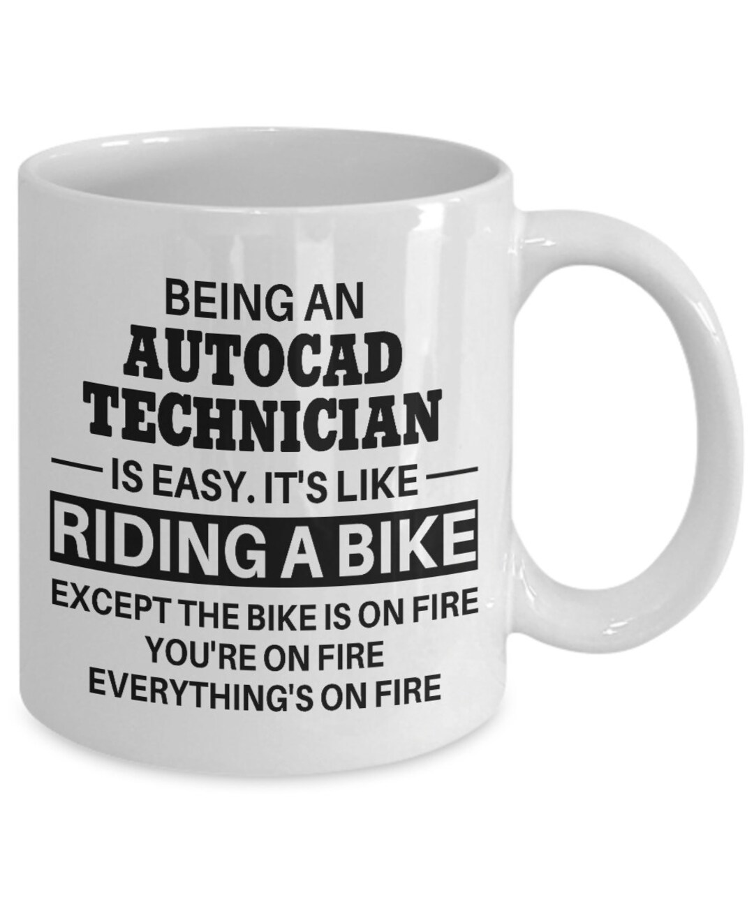 Autocad Technician Gift Autocad Technician Mug New Autocad - Etsy