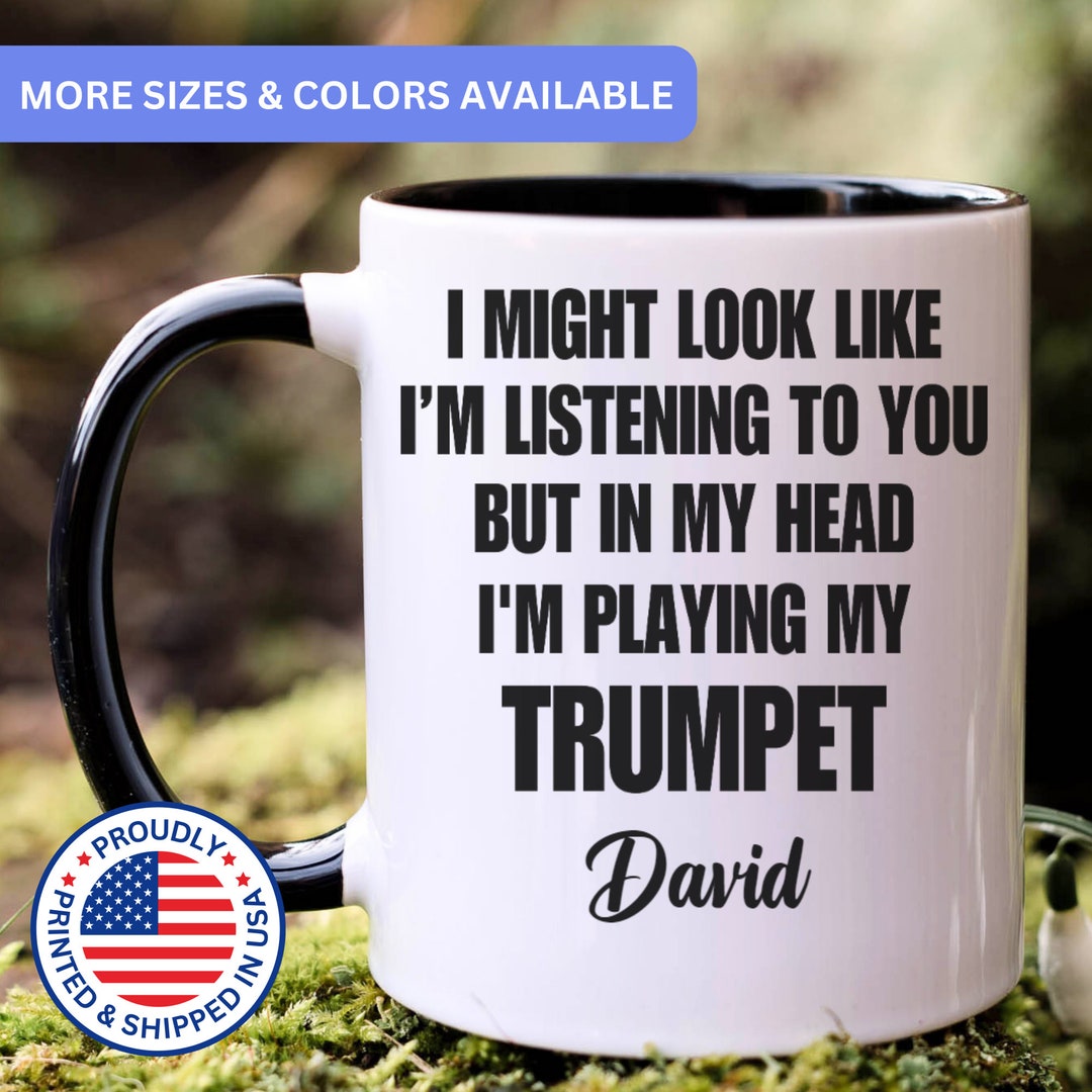 Trumpet Mug, Trumpet Gift, Trumpet Gifts, Trumpet Coffee Mug, Trumpet ...