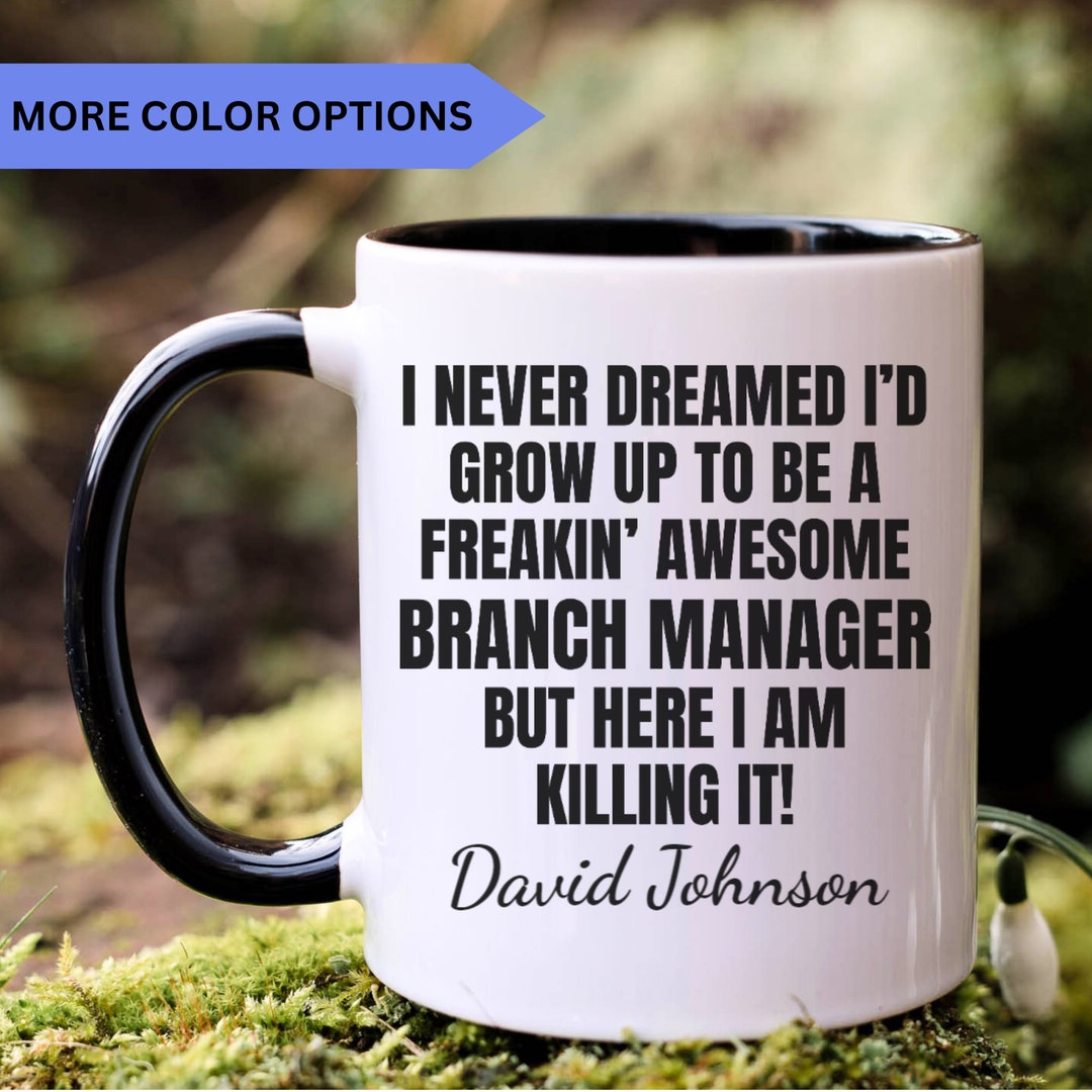 Personalized Branch Manager Mug, Gift for Branch Manager, Branch ...