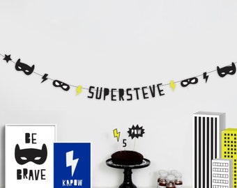 Superhero Bunting - Etsy