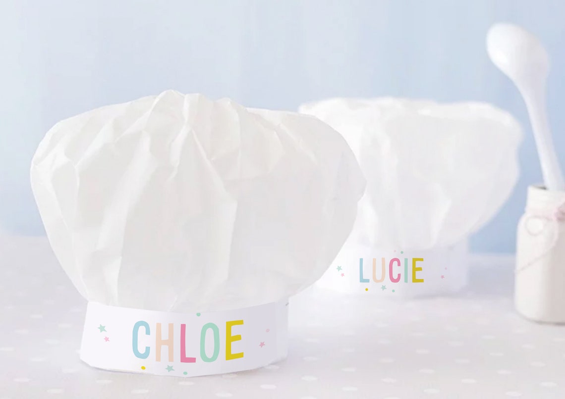 INSTANT DOWNLOAD Chef Hat Bakers Hat Pizza Party Hat | Etsy