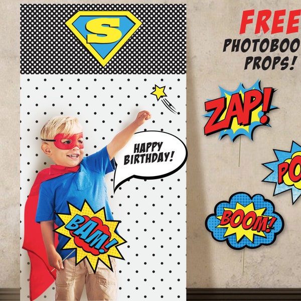 Superhero Backdrop - Etsy