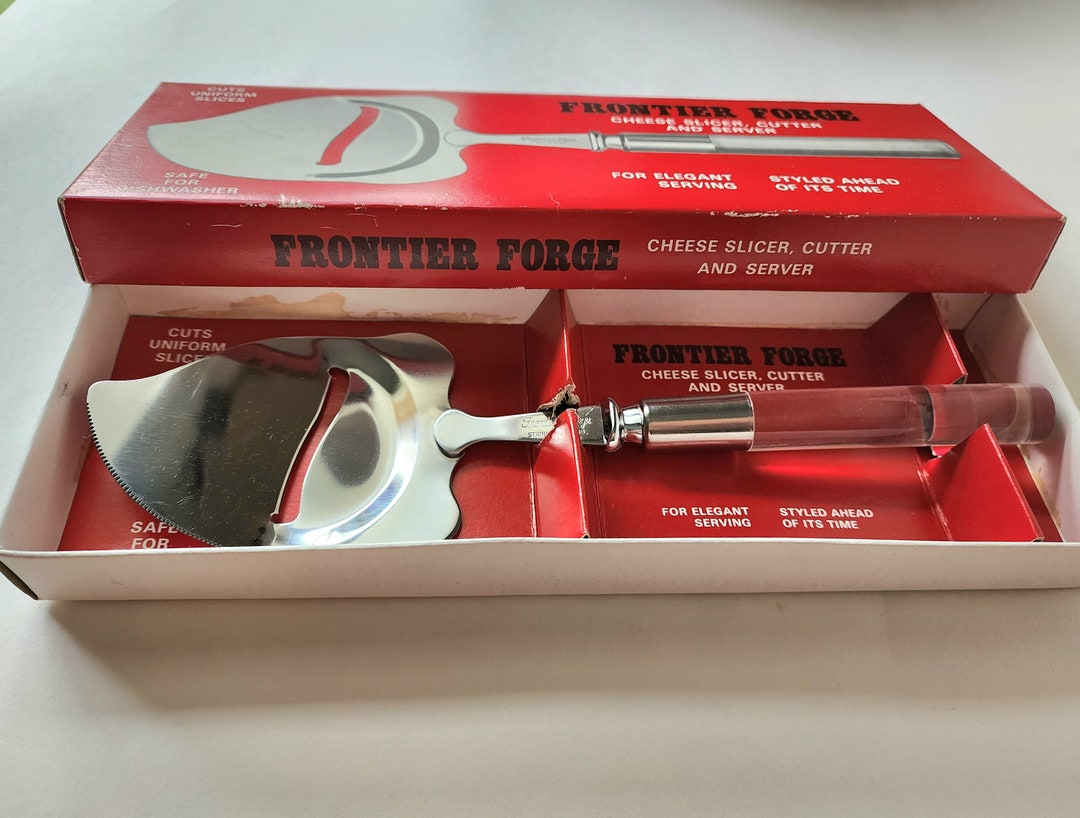 Vintage Frontier Forge Cheese Slicer, Cutter and Server, Lucite Handle ...