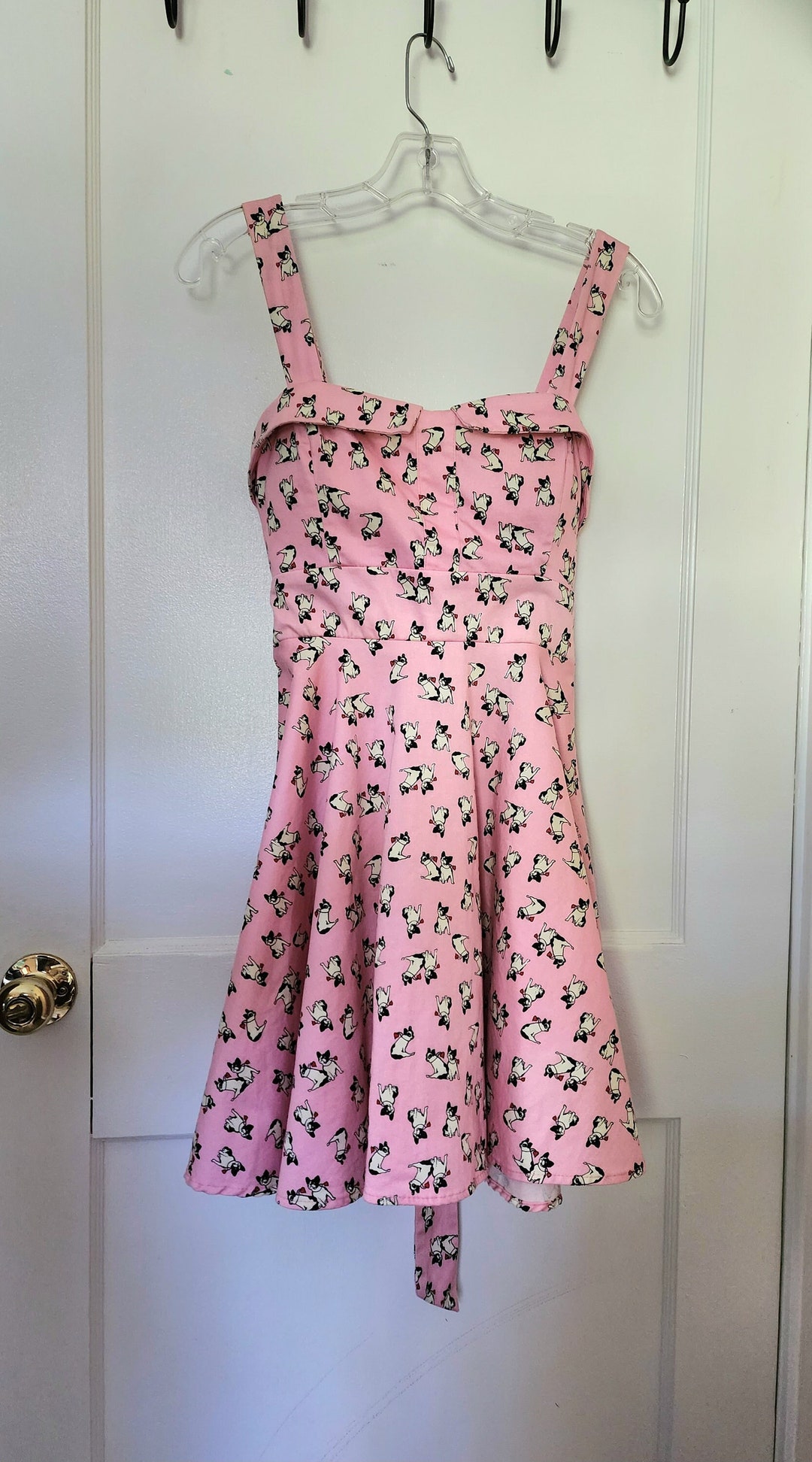 Pink Pin Up, Frenchie Dress by IXIA, Boston Terrier, Cute Dog Print ...