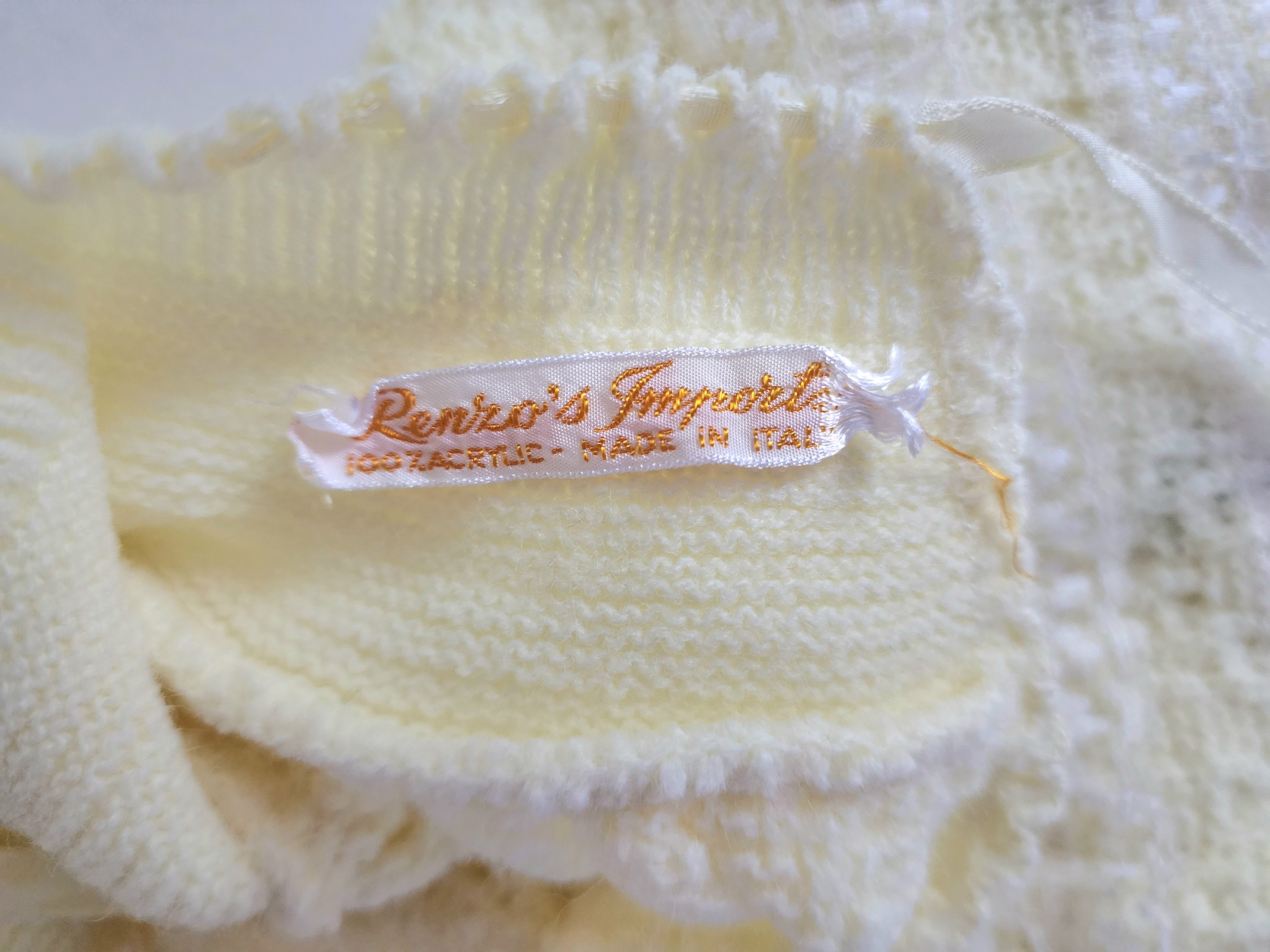 Vintage Italian Knit Baby Dress by Renzo's Imports - Etsy
