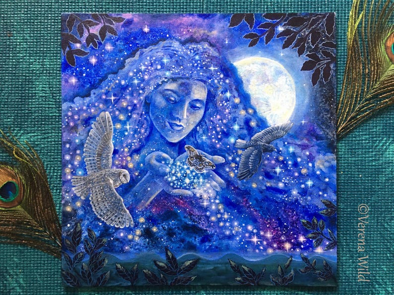Original Mother Nature Painting - Night's Calling - Etsy