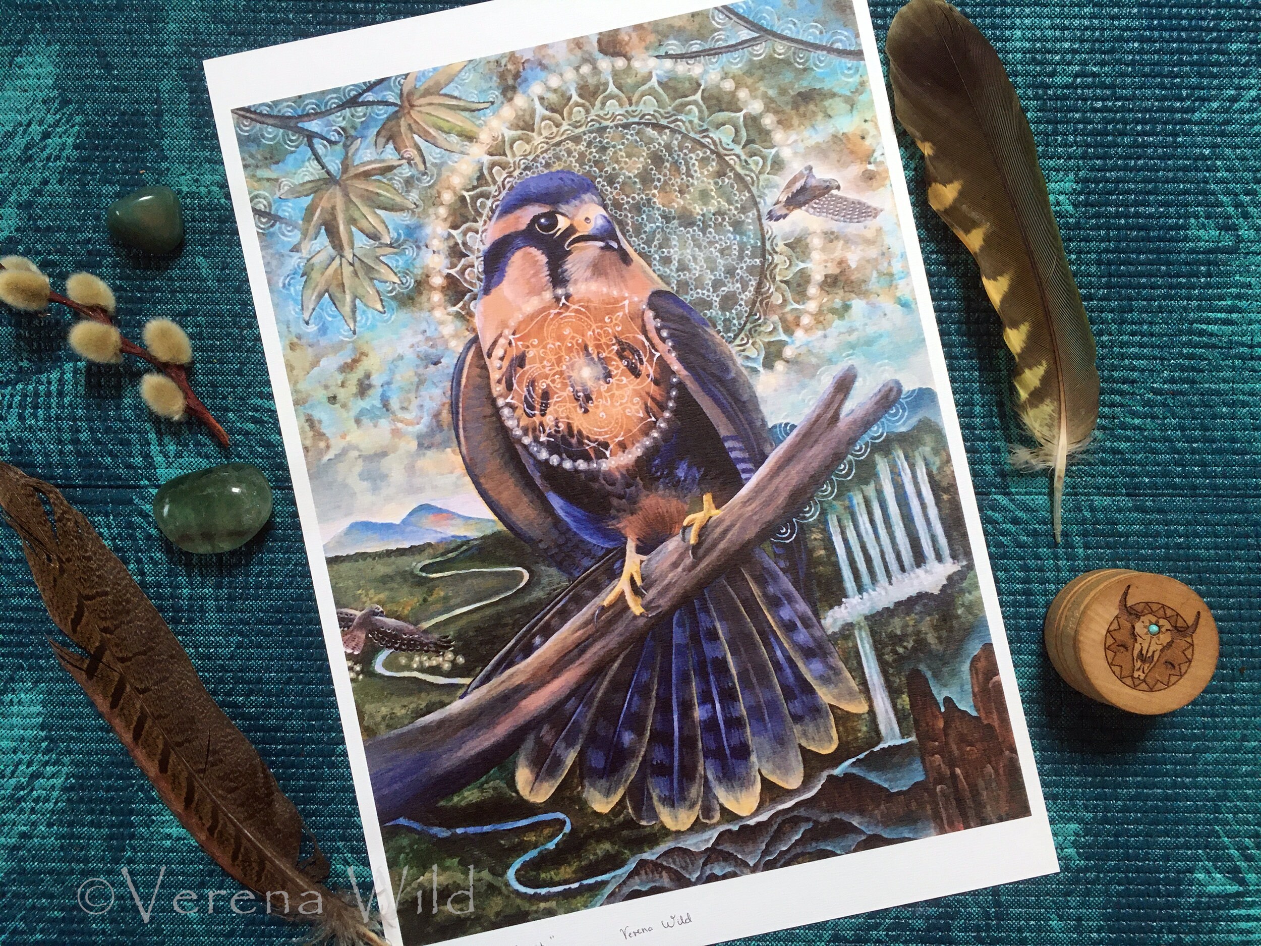 Falcon A4 Print Free Spirit - Etsy