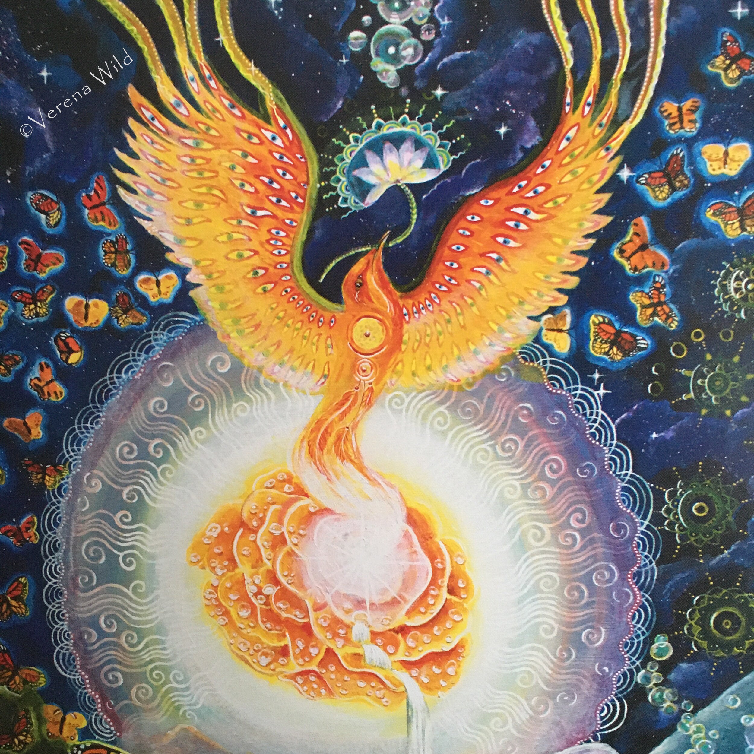 Rising Phoenix A4 Print - Etsy