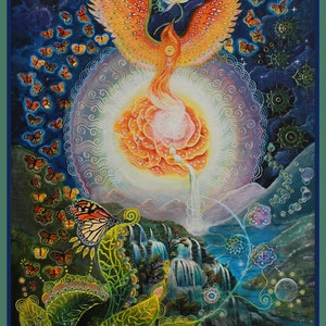 Rising Phoenix A4 Print - Etsy