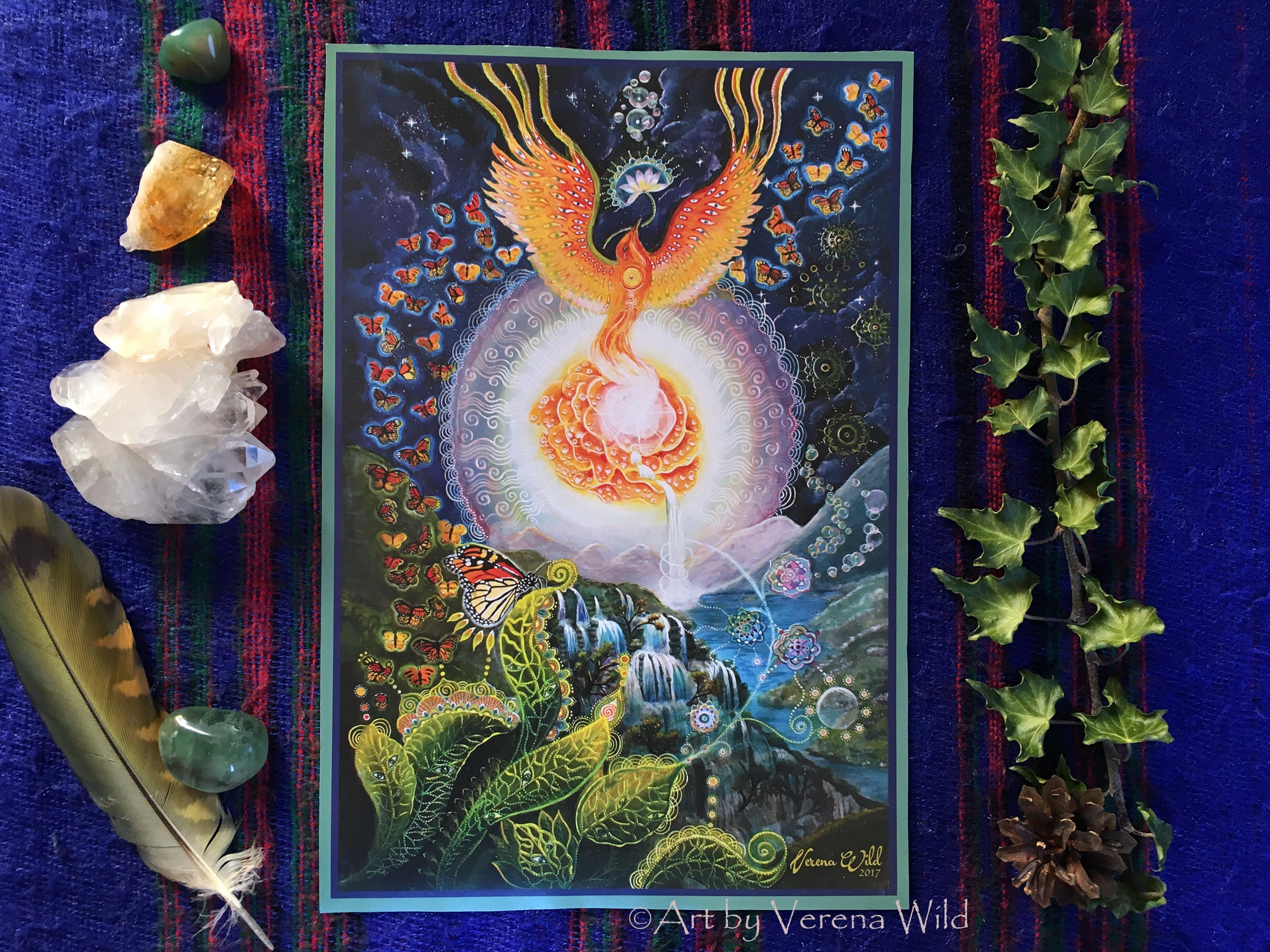 Rising Phoenix A4 Print - Etsy