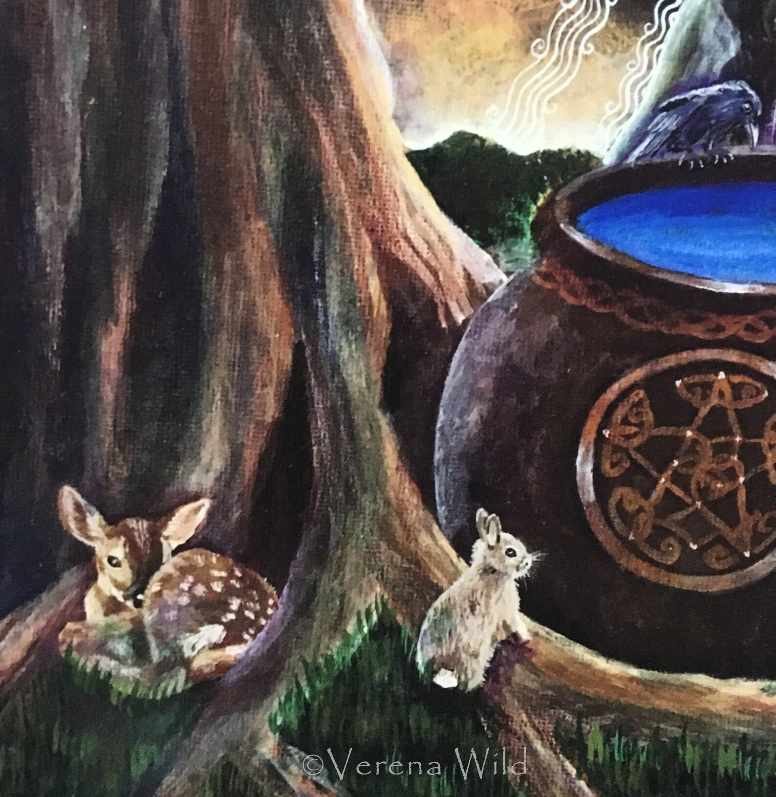Magic Cauldron A4 Fine Art Print - Etsy