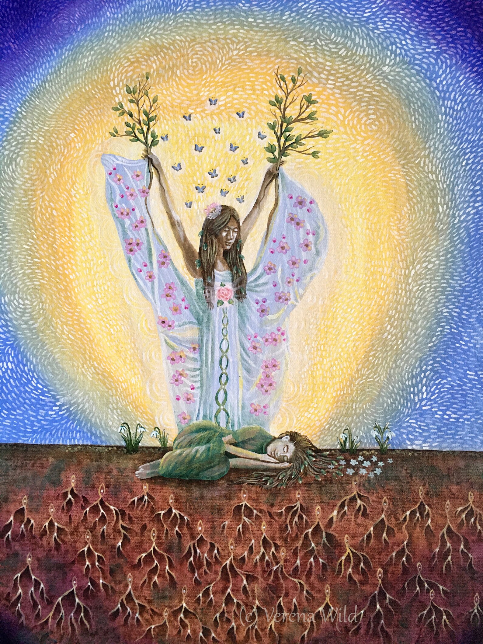 Bloom, Original Acrylic Painting - Etsy