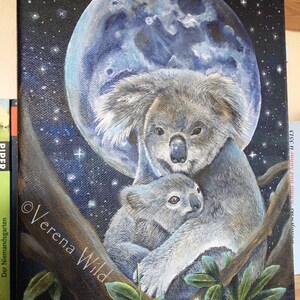 Koala Acrylic Painting on Canvas - Etsy