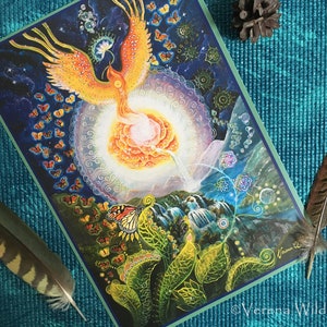 Rising Phoenix A4 Print - Etsy