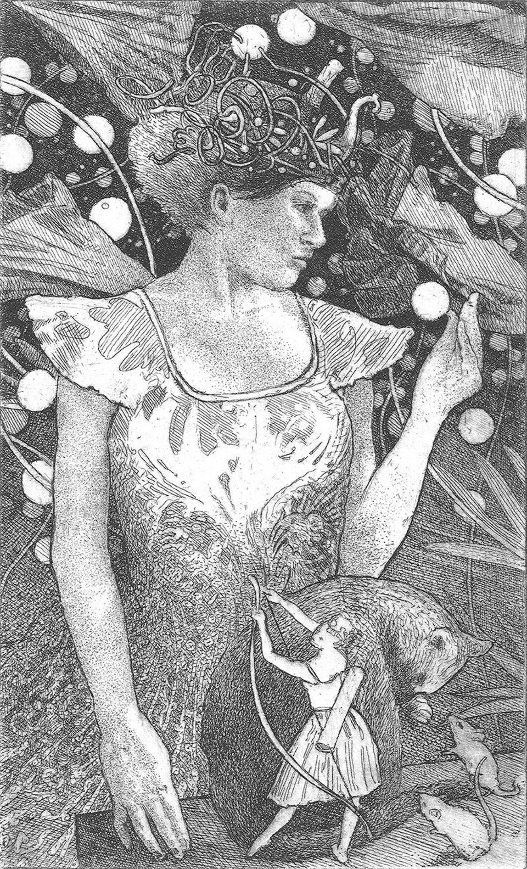 The Queen of Cats - Original Limited Edition Etching by Alan Larkin ...