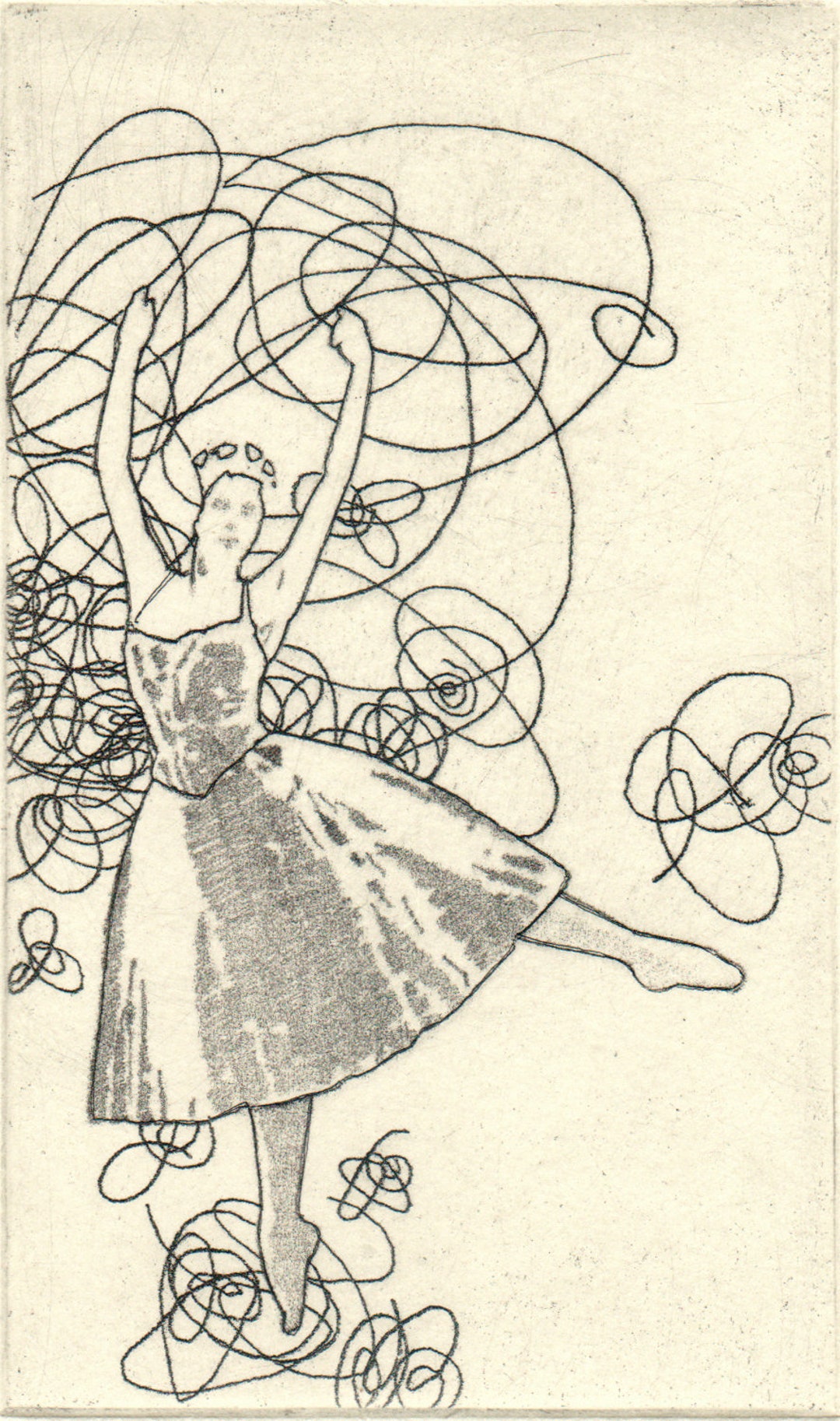 Ballerina III - Original Limited Edition Etching by Alan Larkin - Etsy