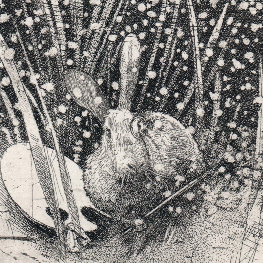 Original Limited Edition Etching by Alan Larkin - Title: "the Perils of ...