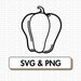 Bell Pepper Svg Pepper Png Garden Sign Instant Download Vegetable Cut ...