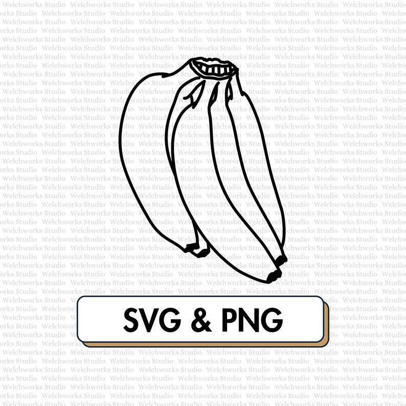 Banana Clipart, Fruit SVG Cut File for Cricut (digital Download) - Etsy