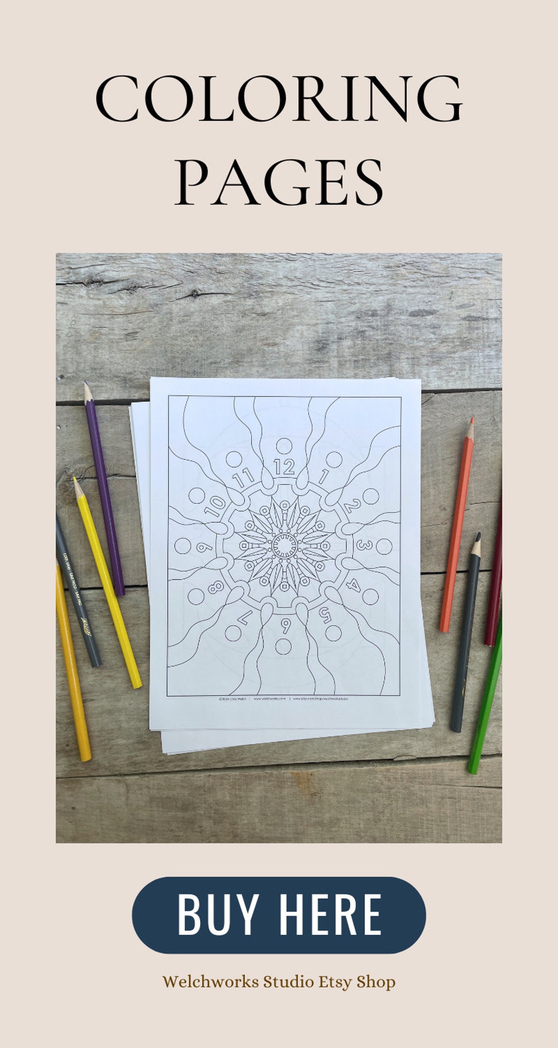 Geometric Coloring Page Printable Coloring for Adult Coloring Download ...