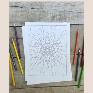 Geometric Coloring Page Printable Coloring for Adult Coloring Download ...