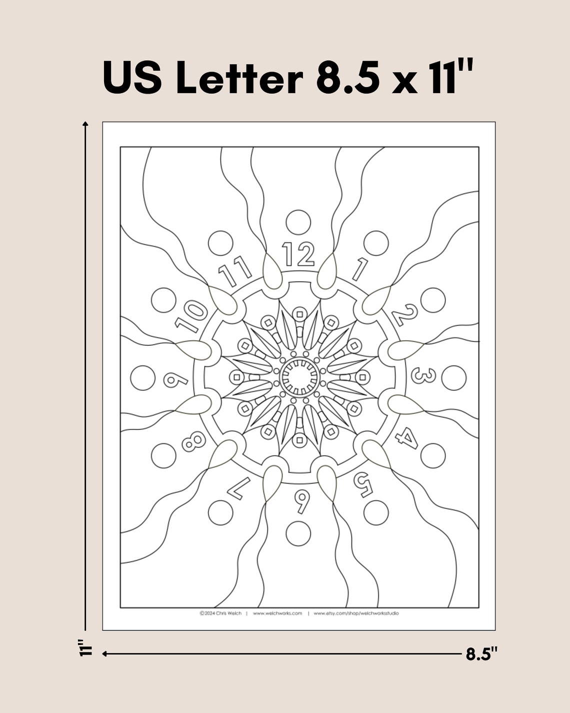 Geometric Coloring Page Printable Coloring for Adult Coloring Download ...