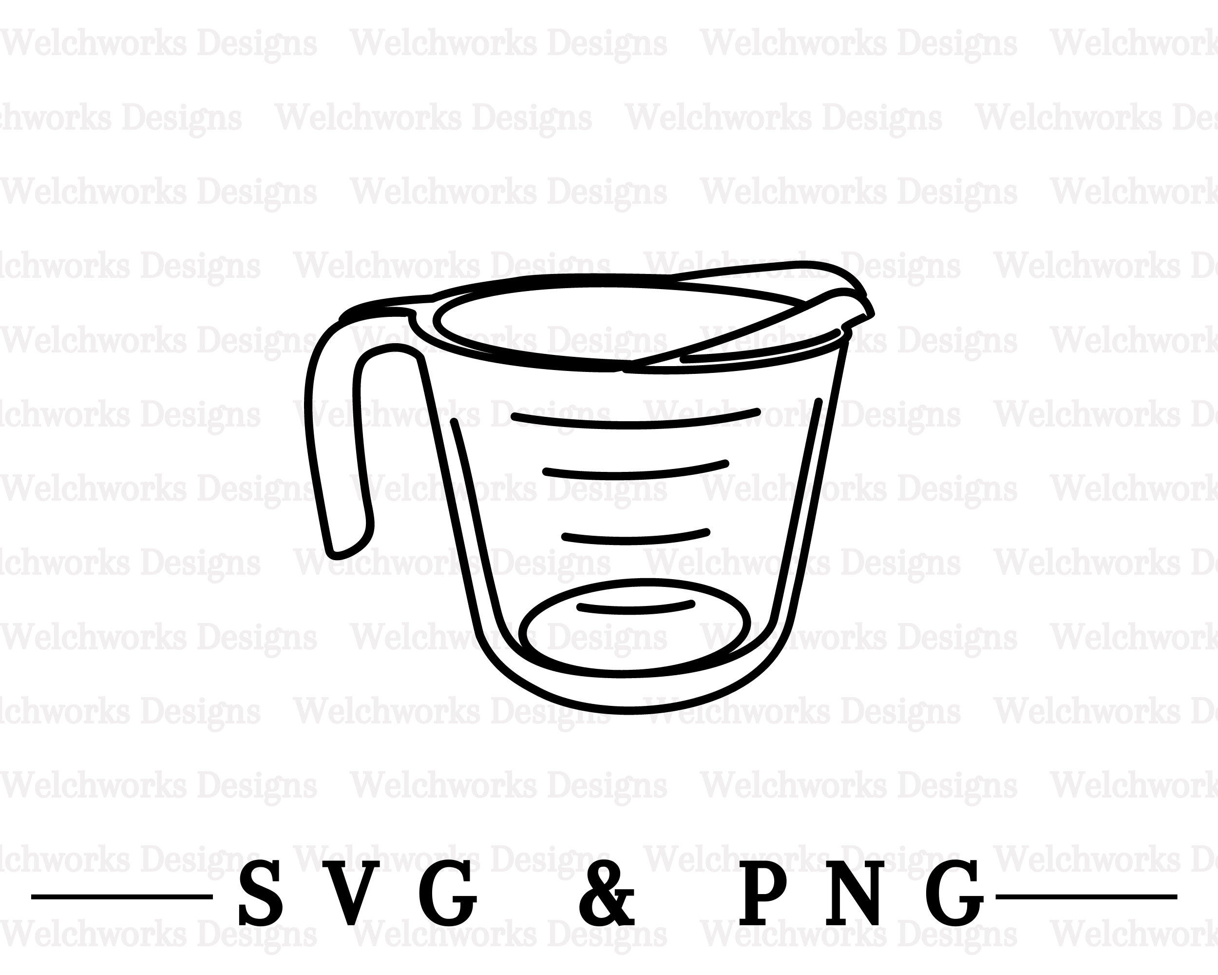 Measuring Cups Drawing
